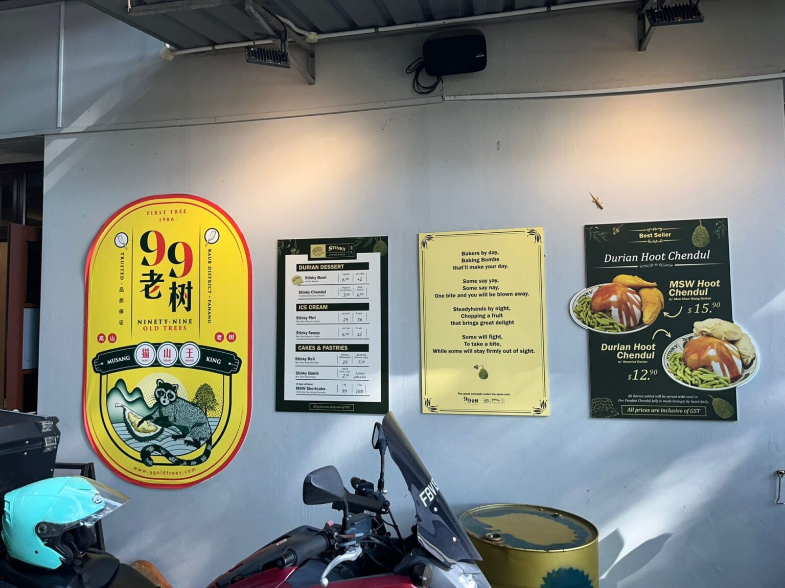 99 Old Trees Durian - Petfriendly Singapore